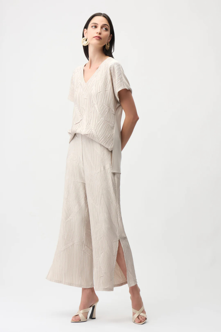 Textured Pull On Pants Style 261161 – Tango Boutique