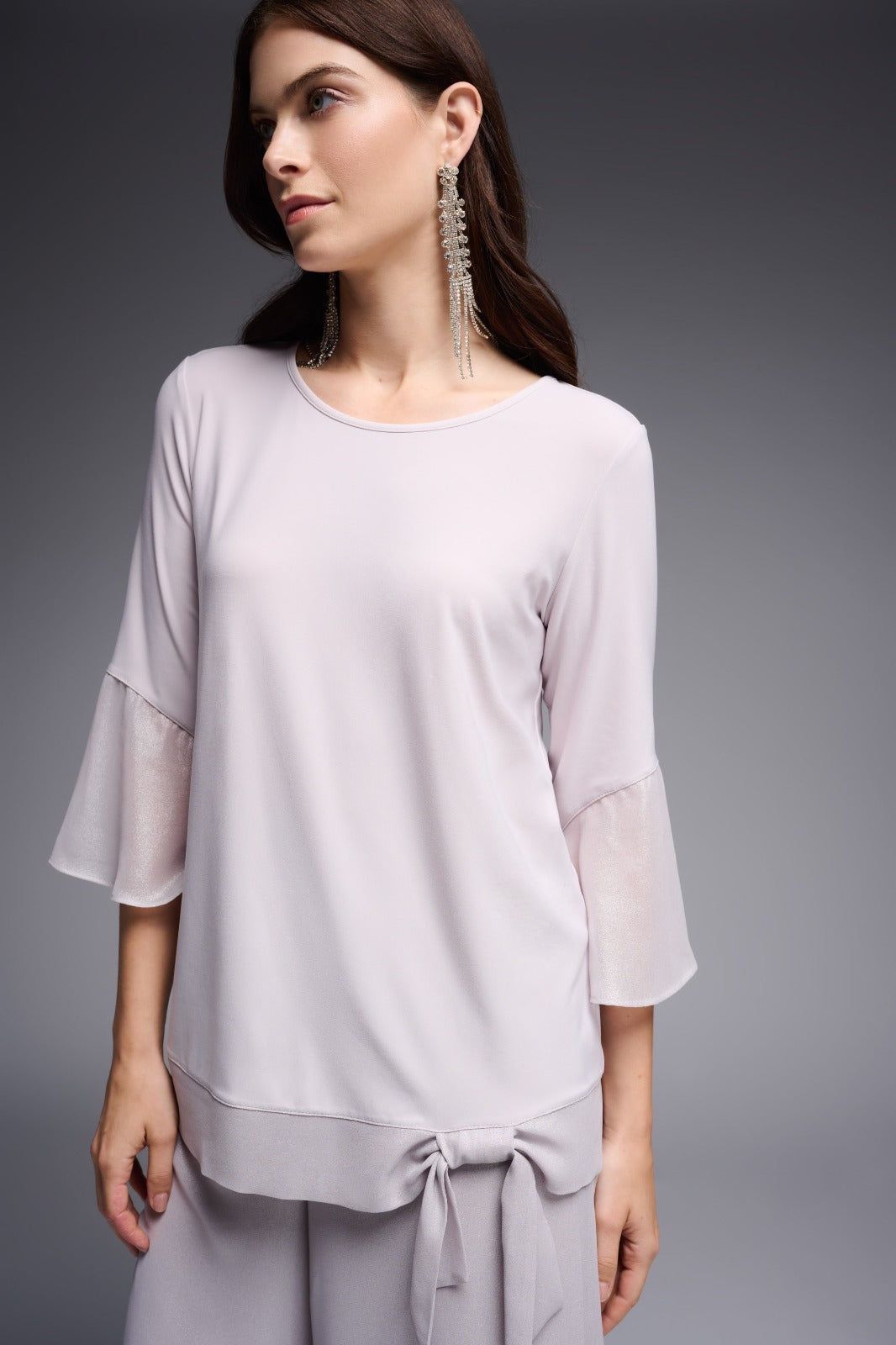 Joseph Ribkoff Mother of Pearl Bow Detail Silky Top Style 231739 ...